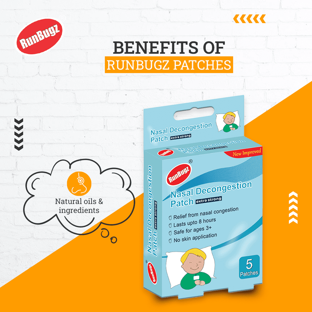 Nasal Decongestion Patches - 5 Patches Per Pack