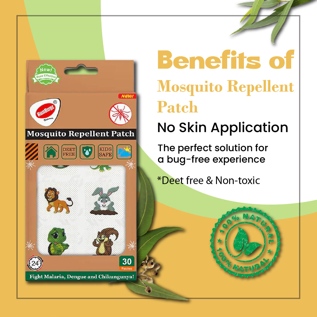 Mosquito repellent printed patches (Pack of 3 combo)